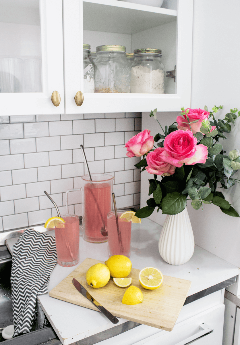 limonada rosa super natural: sem corantes e conservantes